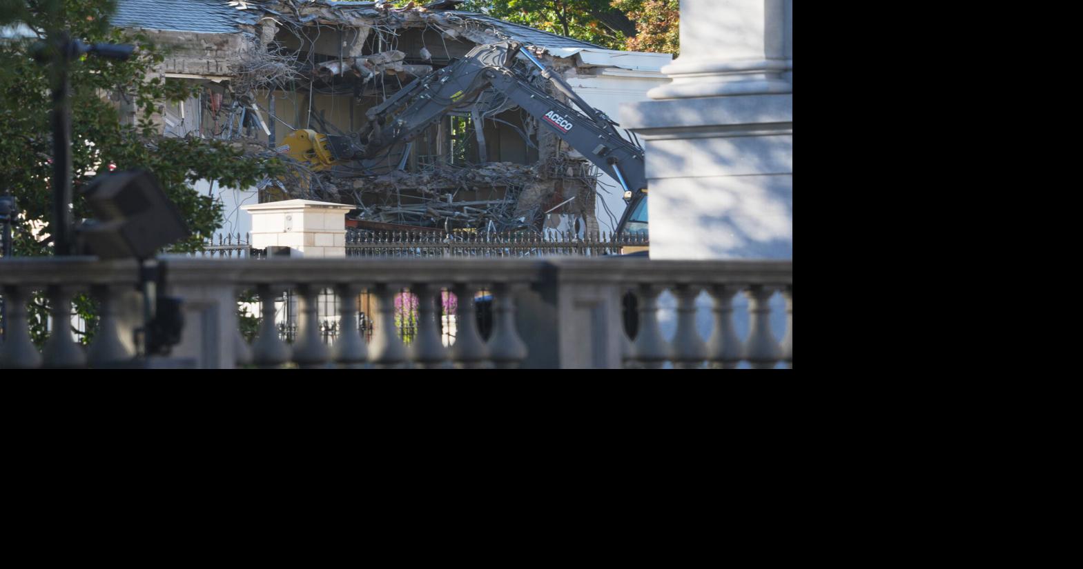 White House East Wing demolition begins for Trump's ballroom