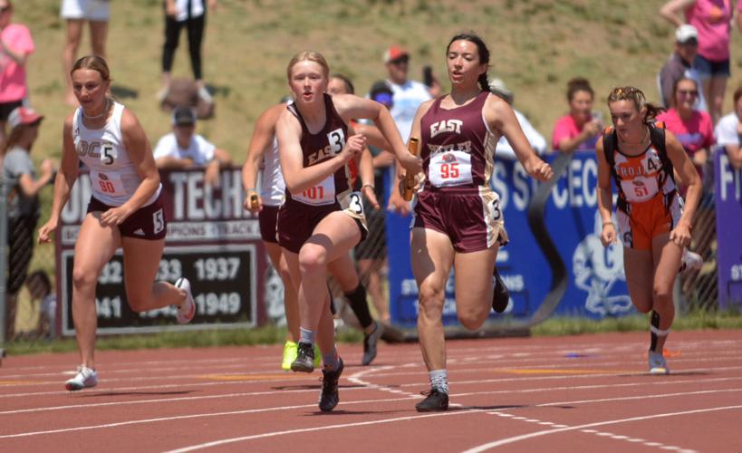 East Butler's Camryn Kocian earns third state silver in 100-meter dash