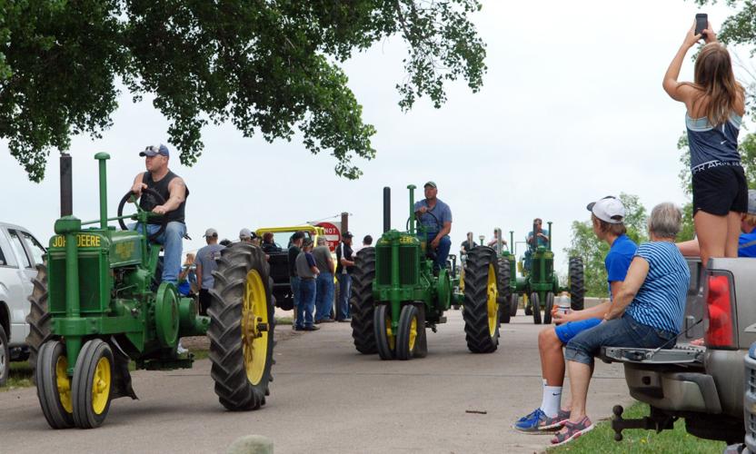 Tractor parade pulls into town
