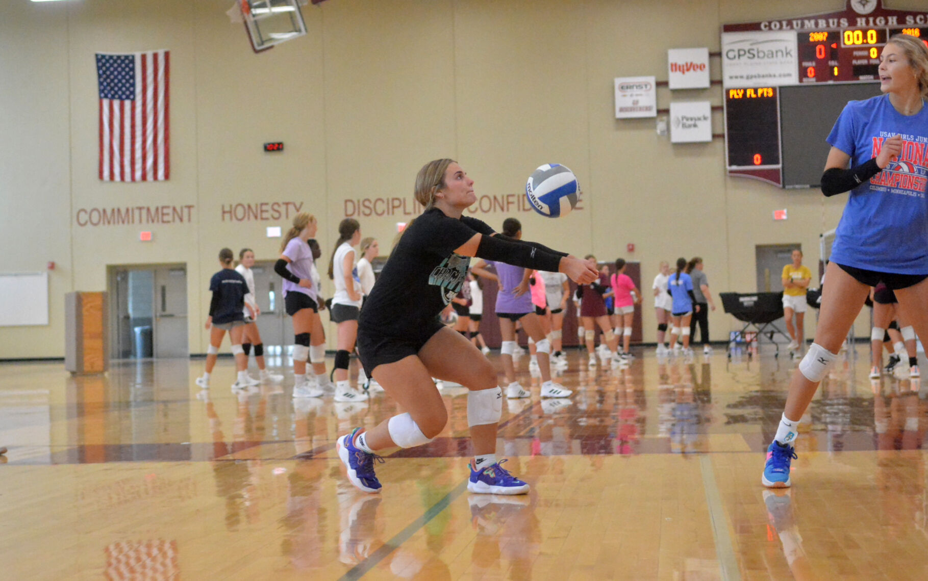 Discoverers volleyball build connections during team camp