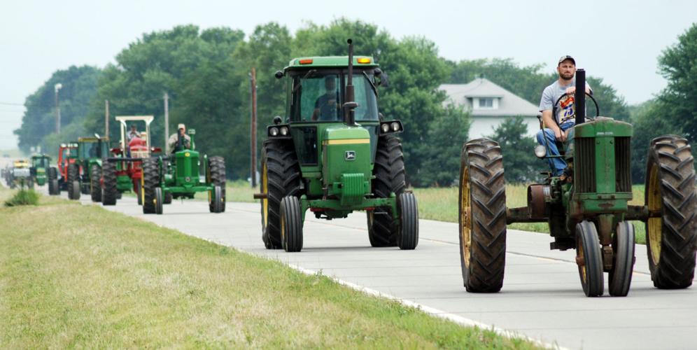 Tractor parade pulls into town