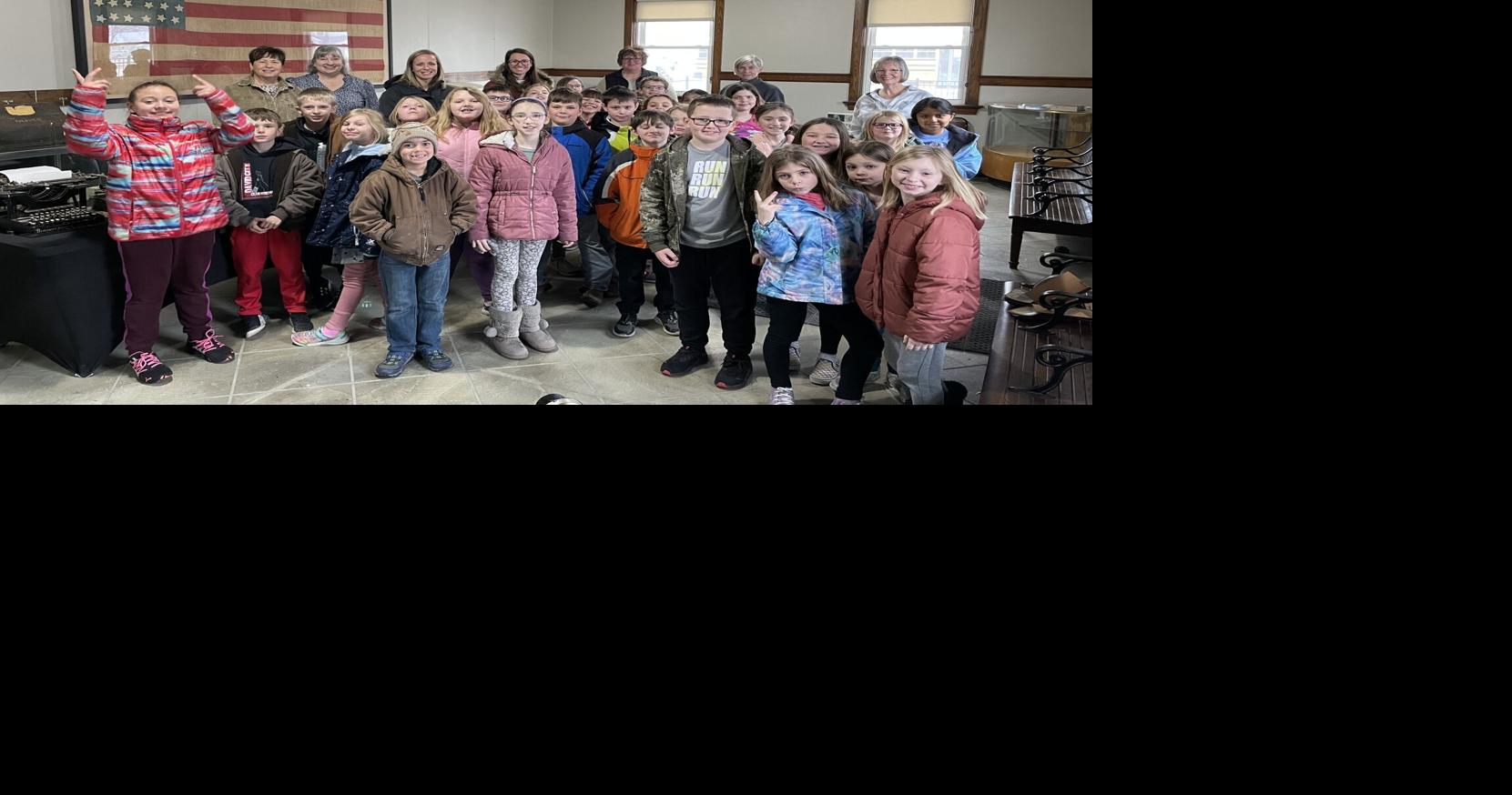 Local third graders learn about old devices at museum