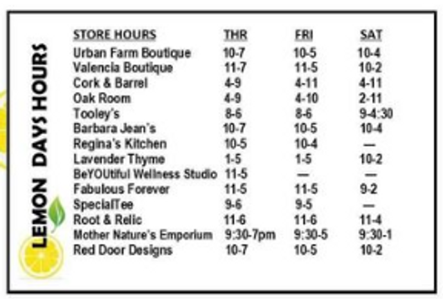 Lemon Days returns July 25-27