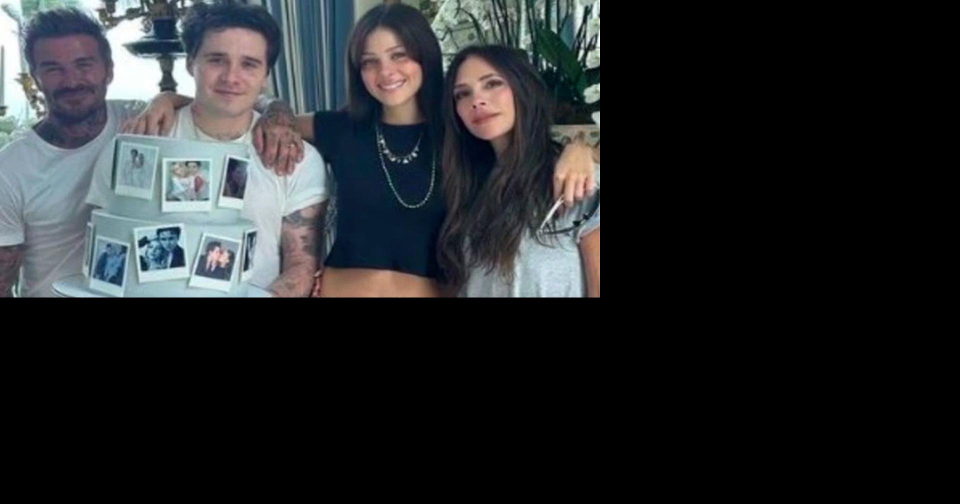 The Beckhams celebrate son Brooklyn's first wedding anniversary to ...