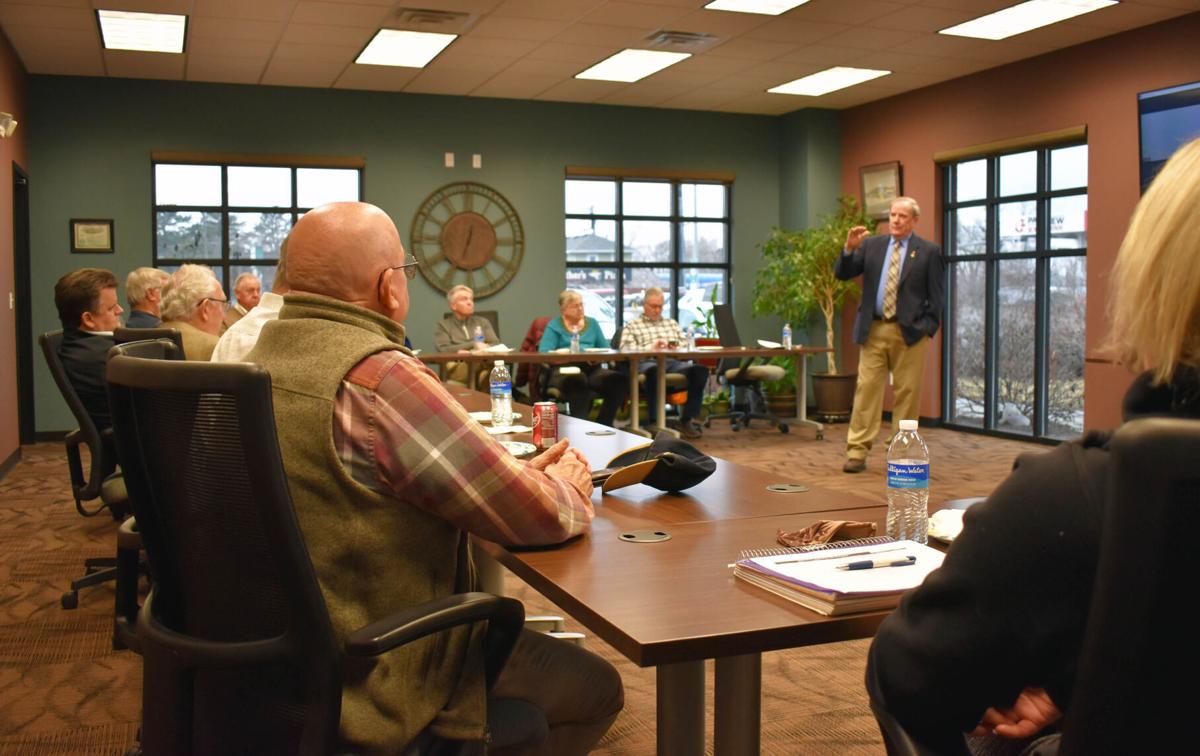 Sen. Mike Moser talks upcoming bills during legislative luncheon