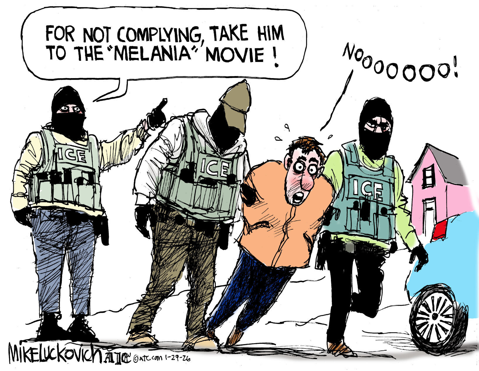 13 political cartoons ink immigration enforcement