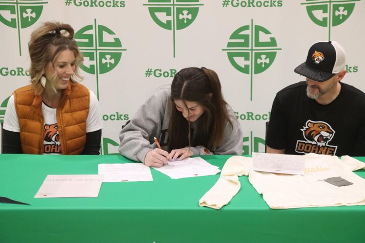 Kyra Bowen signs with Doane to play softball, track and field