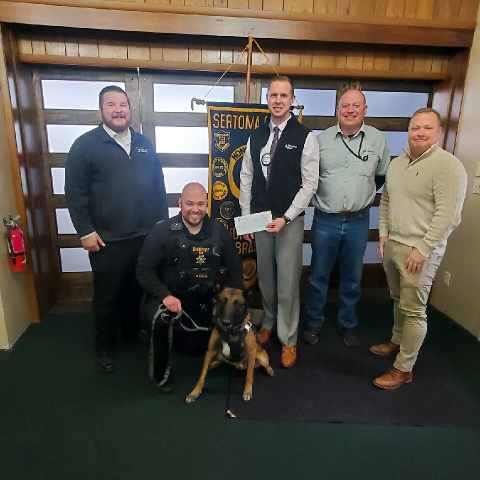 Sertoma gives funding to Sheriff's Office K-9 unit