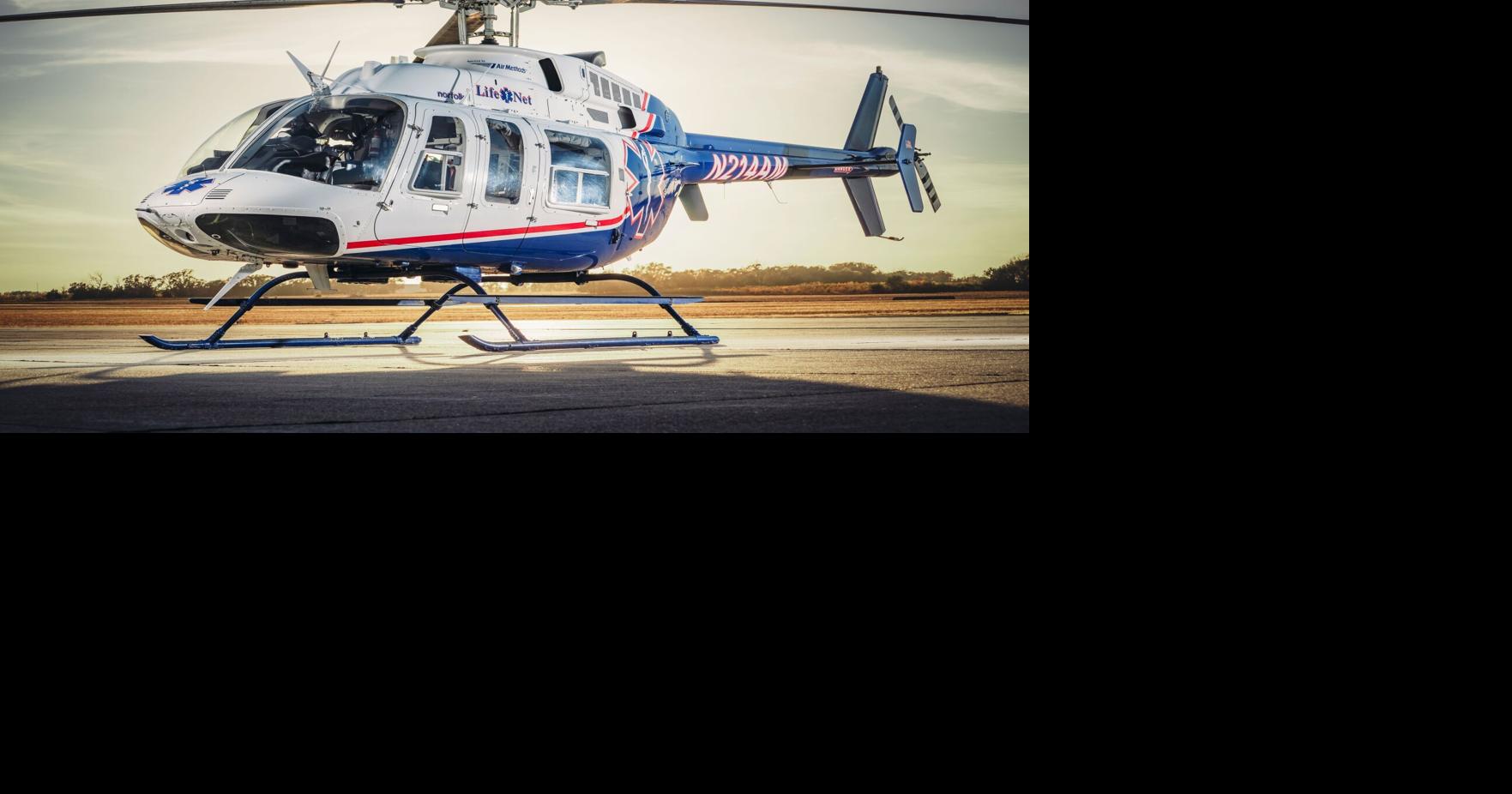 How many food and personal hygiene products can fit inside a helicopter?