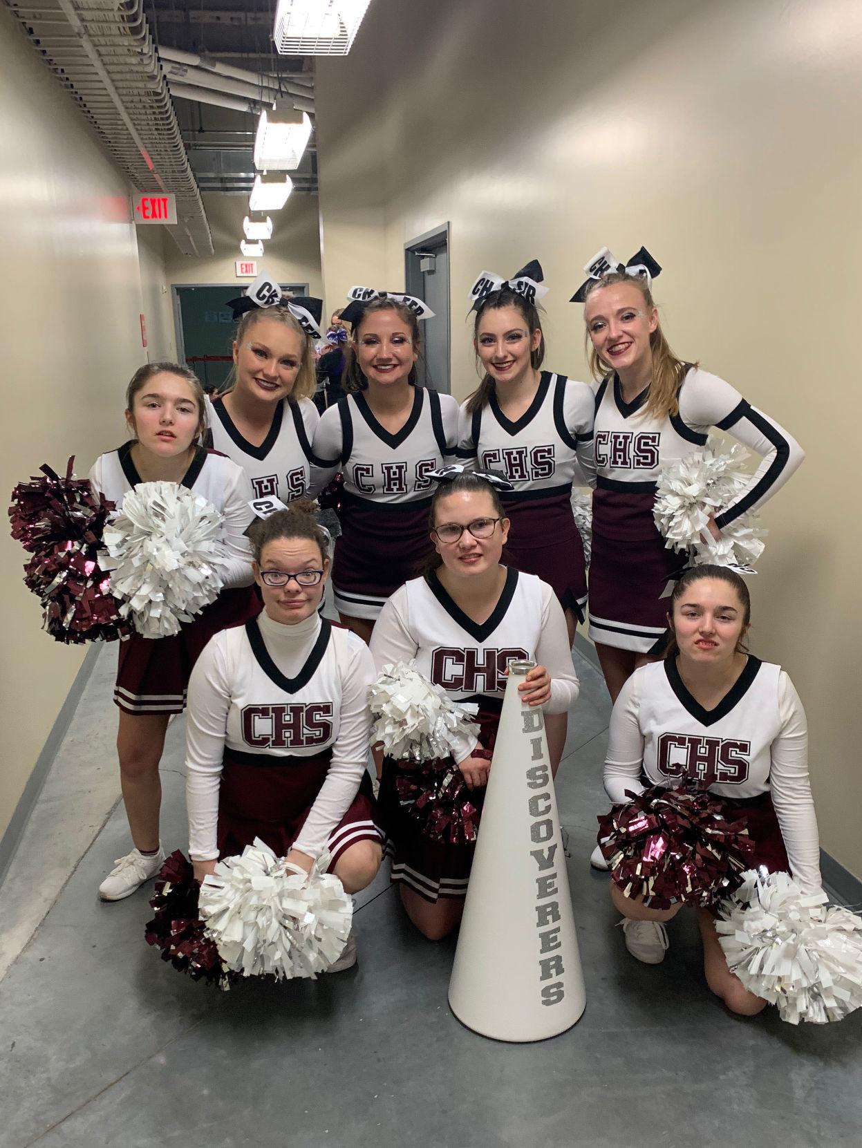 Sparkle Cheerleaders raise spirits at CHS, raise state trophy