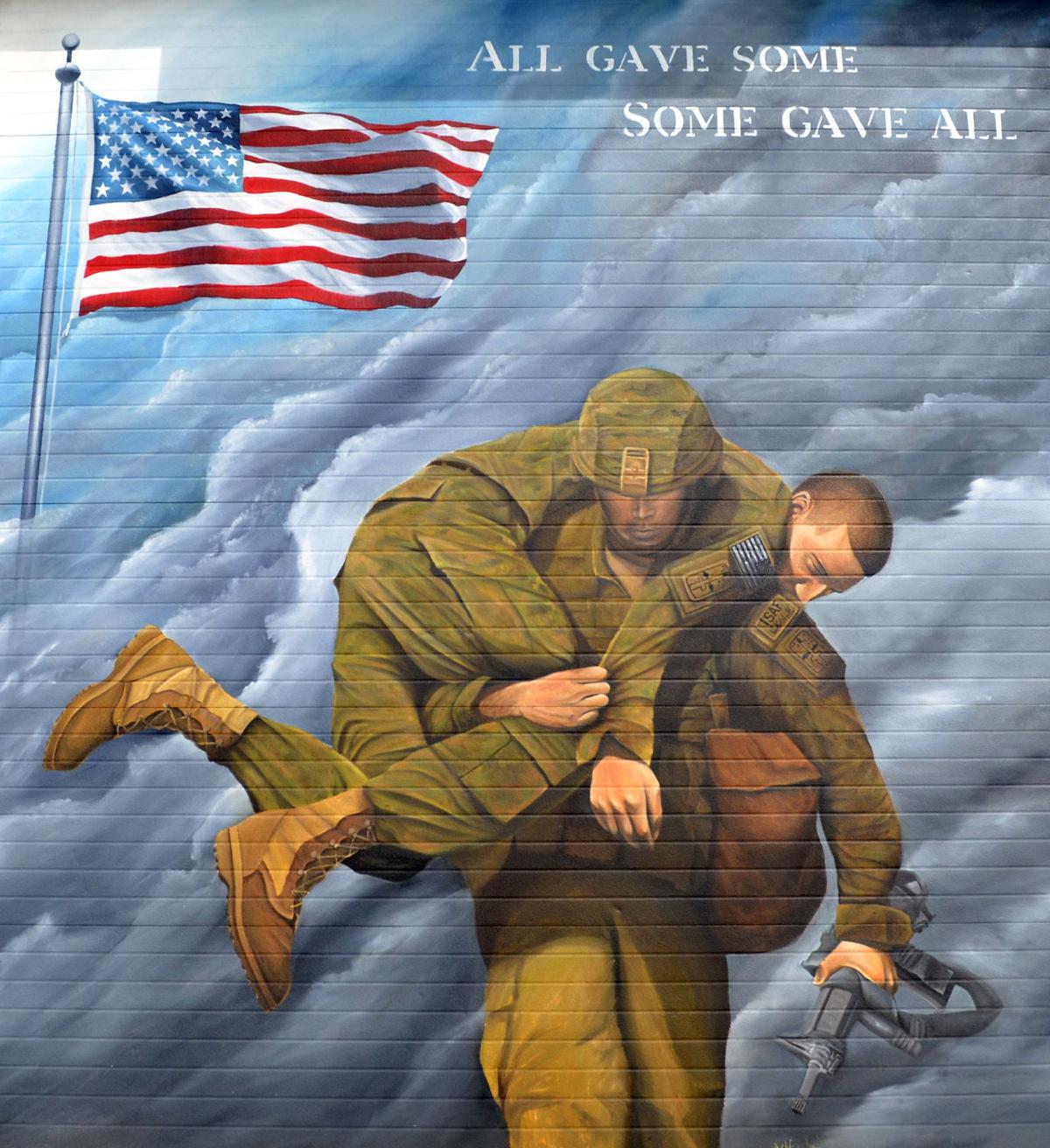 Army veteran's latest mural honors fellow soldiers | Local ...