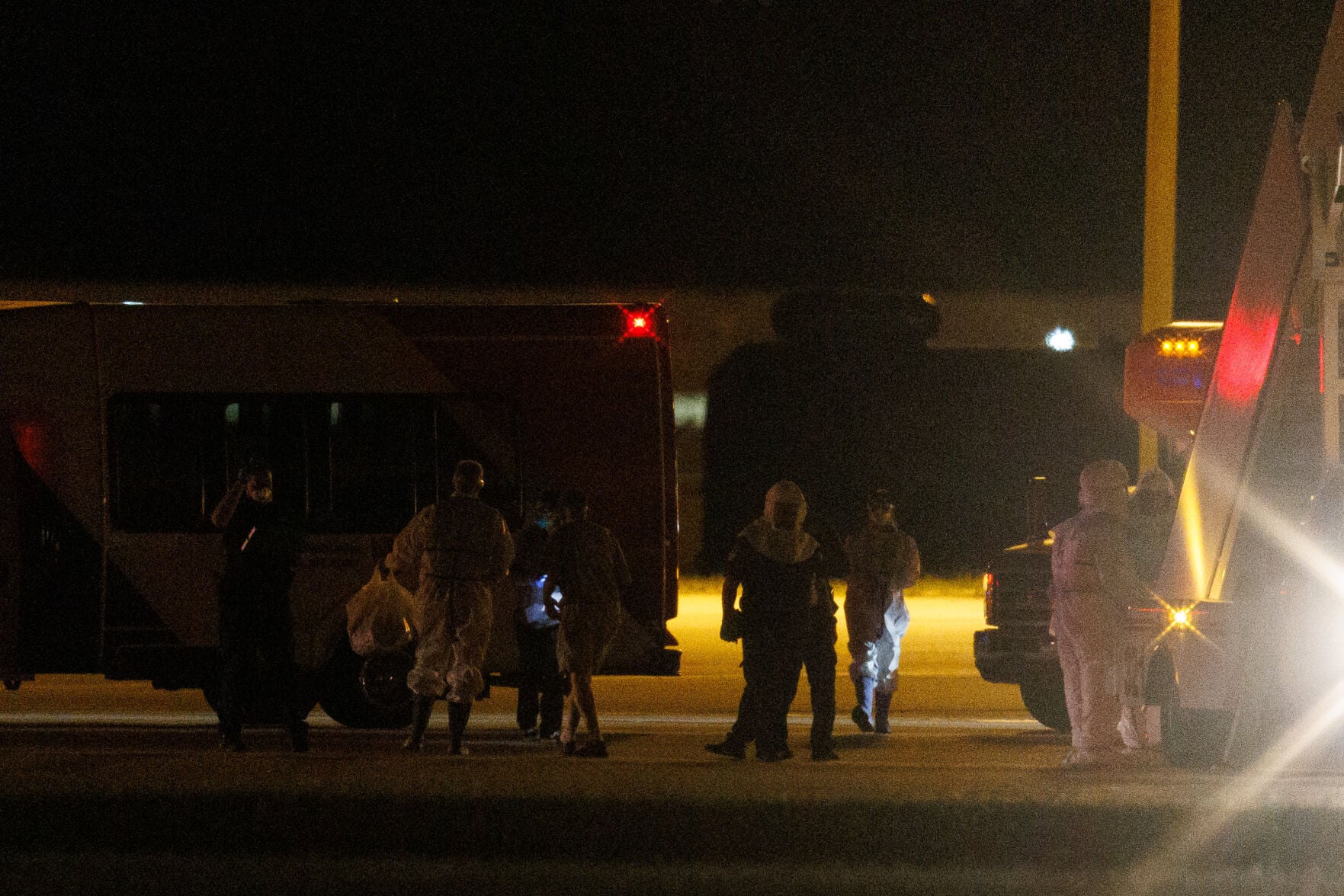 Photos: Plane carrying passengers of the cruise ship MV Hondius arrives ...