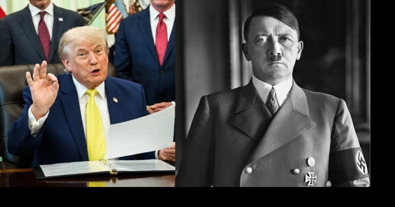 Trump celebrates 'brutal' Hitler comparison during unhinged posting spree