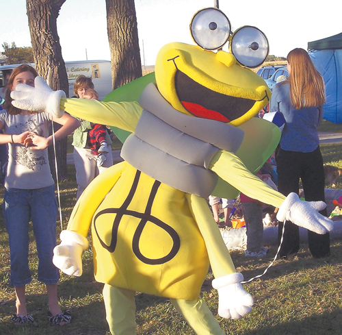 Energetic mascot part of Energy Fest