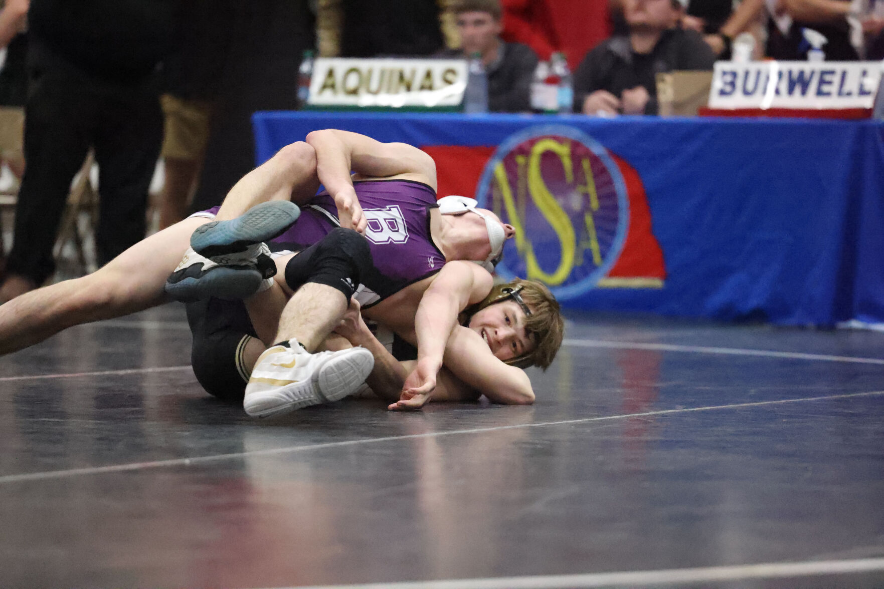 Aquinas Catholic wrestling places third at state duals