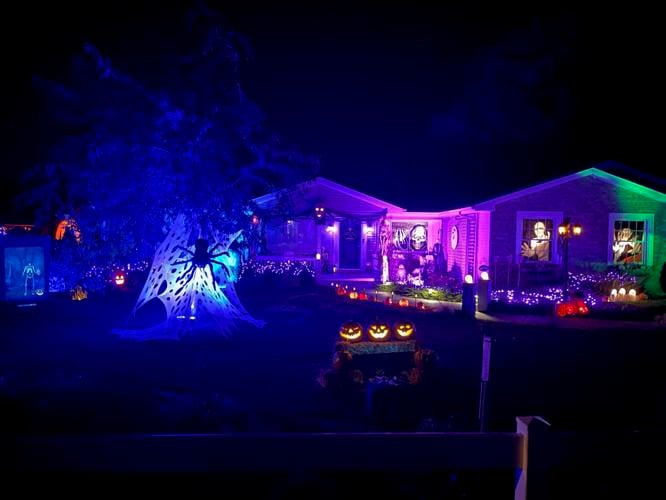 Halloween display features projectors, music | Local News | commercial ...