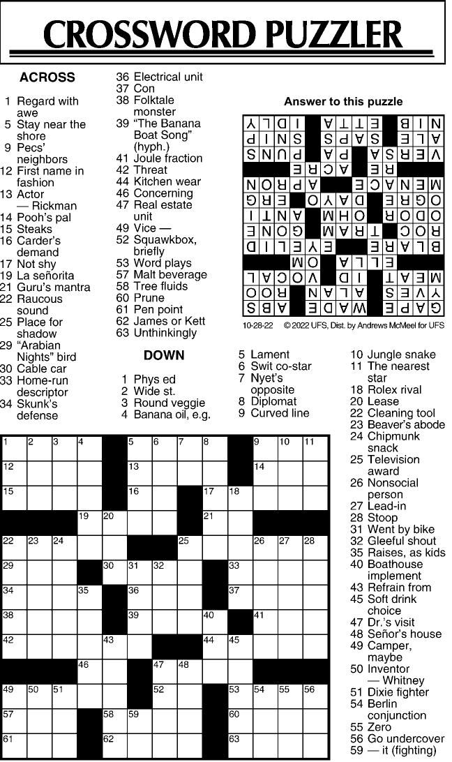 Puzzle 102822 | | commercial-news.com