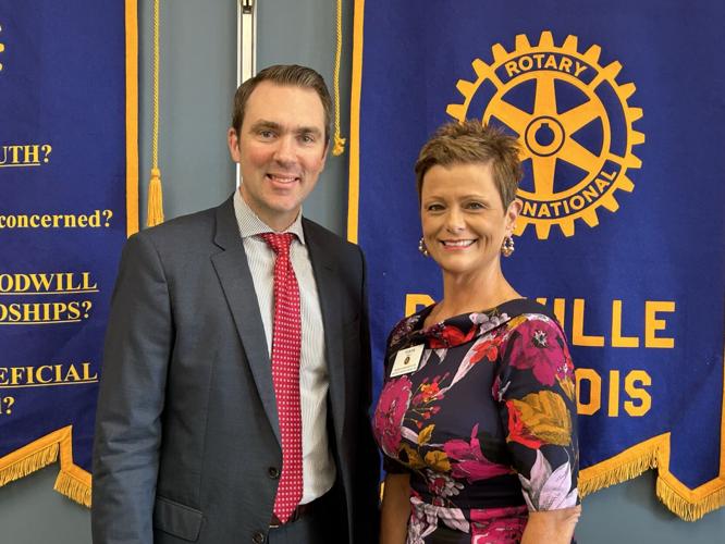 JT Barnhart of OSF Healthcare speaks at Danville Rotary meeting | Local ...
