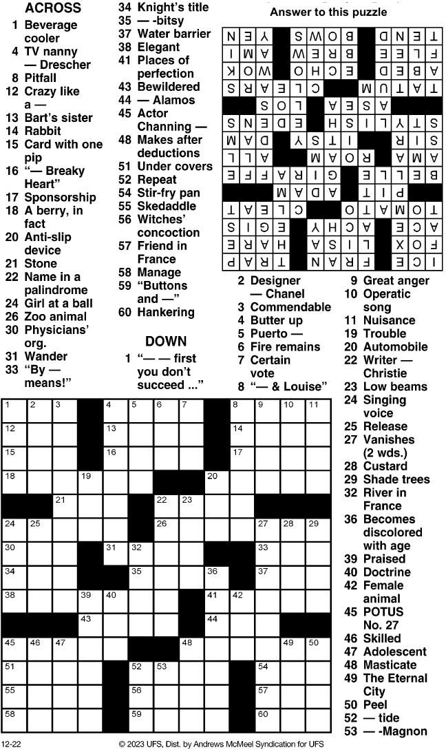 Puzzle 122223 | | commercial-news.com