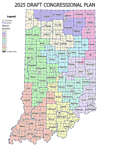 Indiana Republicans release proposed congressional redistricting plan ...