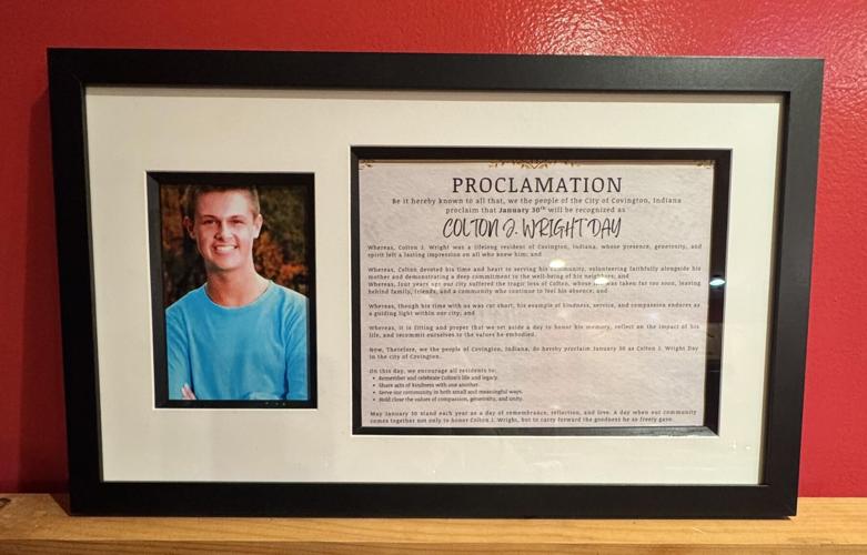 Covington Mayor Brad Crain helps keep Colton Wright's memory alive ...