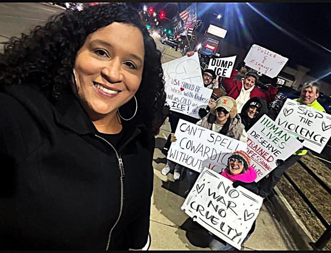 Hundreds gather for 'ICE Out' protest in Vermilion County | News ...