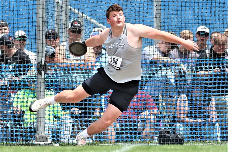 PREP BOYS TRACK: Garrett Taylor claims 3-peat in discus, adds shot put ...