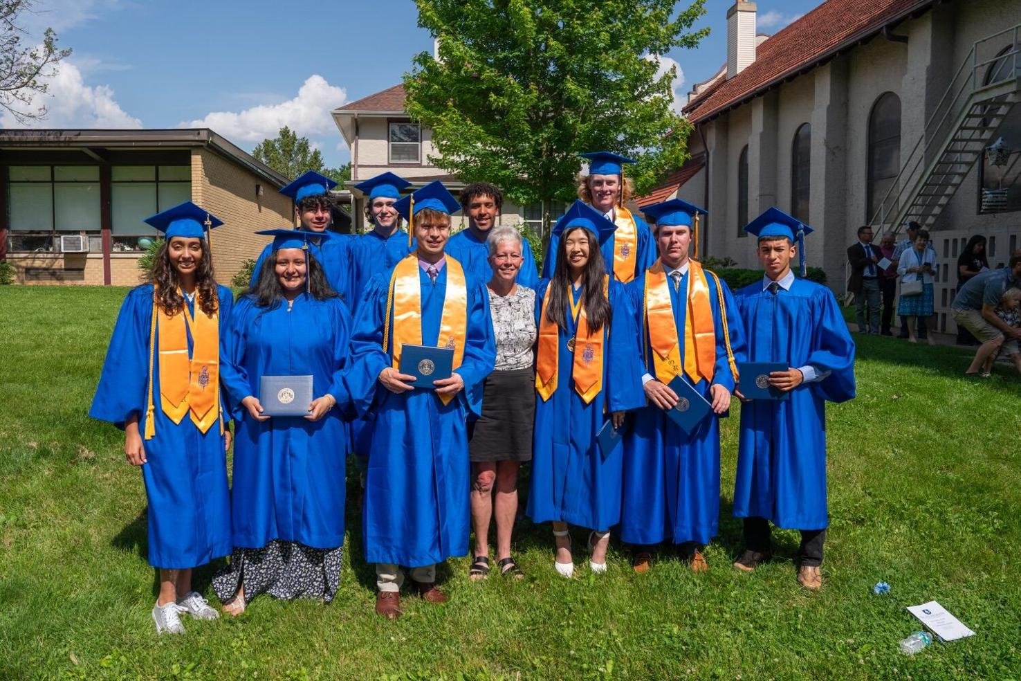 Schlarman inaugural kindergarten class graduates high school | Local ...
