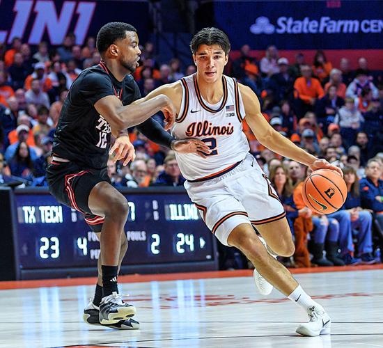 College Basketball Andrej Stojakovic Leads No 14 Illinois Past No 11