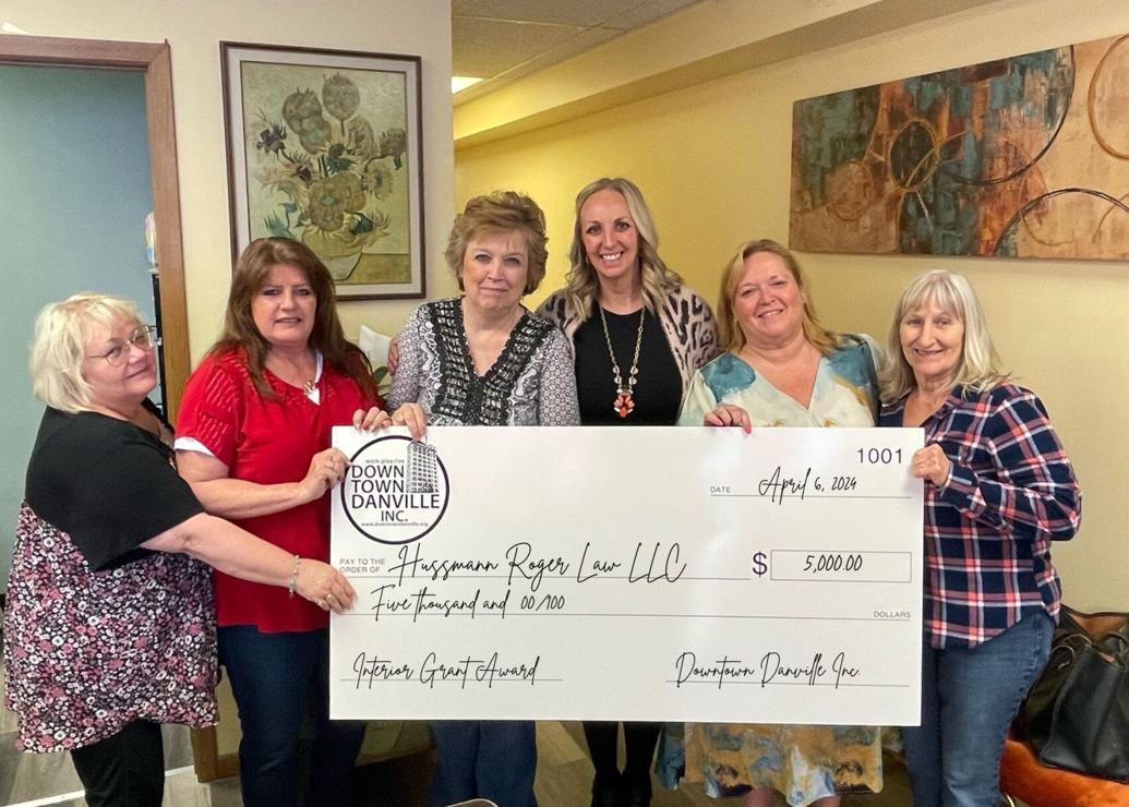 Hussmann Rogers Law gets $5,000 grant from Downtown Danville | Local ...