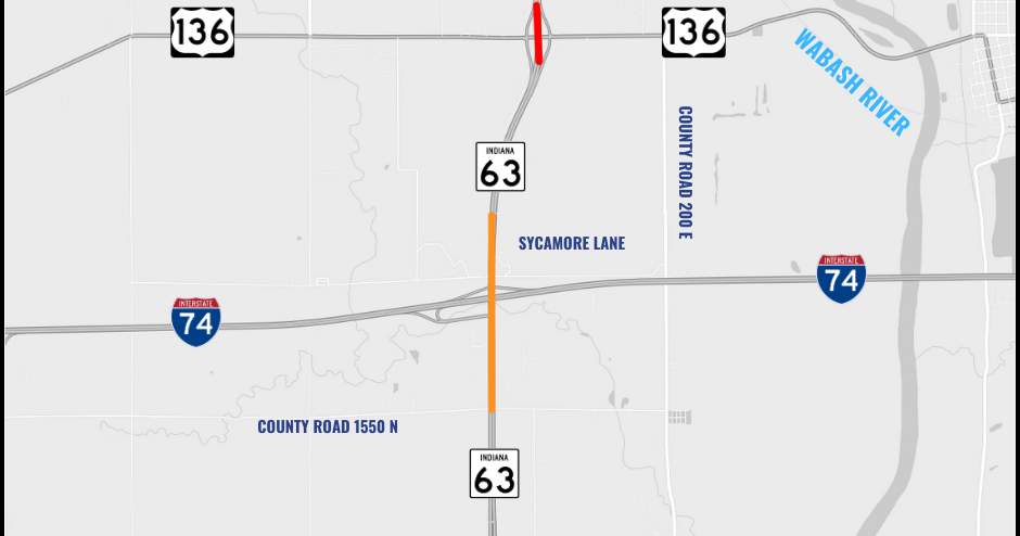 Closures, lane restrictions to impact State Road 63 near Covington ...