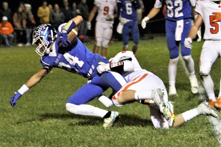 PREP FOOTBALL: Karson Stevenson throws the Blue Devils past the Tigers ...
