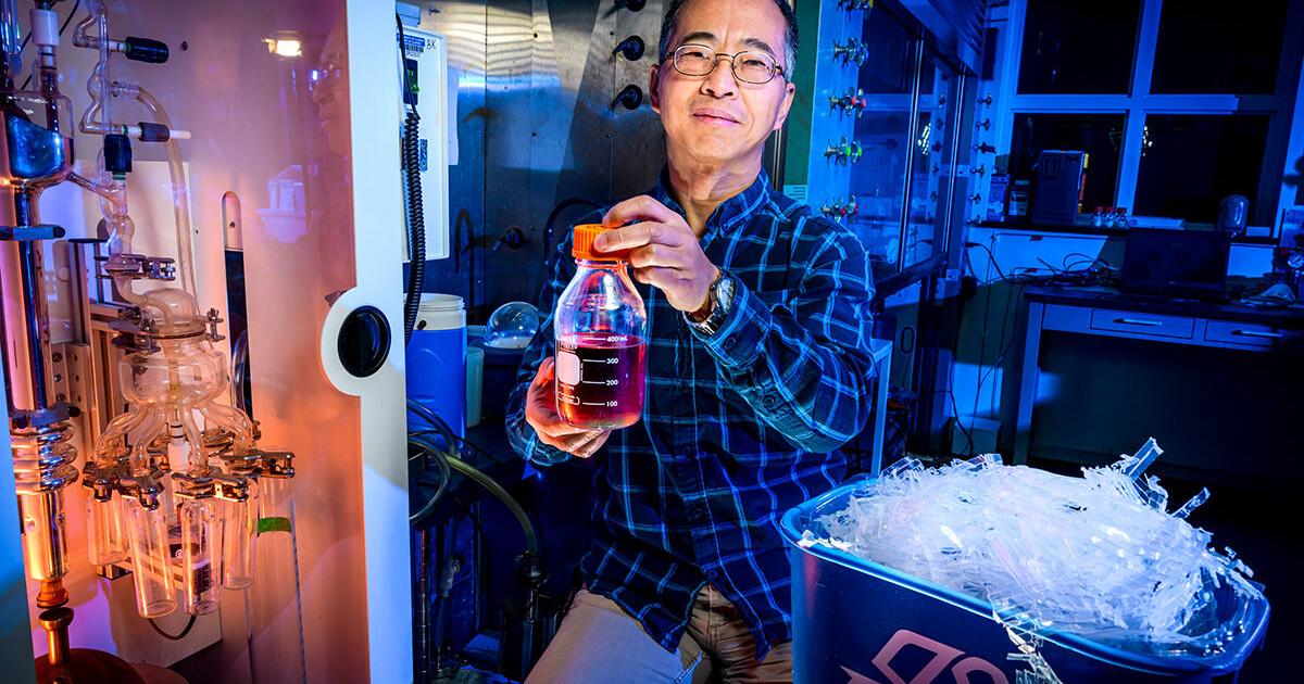 Team makes sustainable aviation fuel additive from recycled polystyrene ...