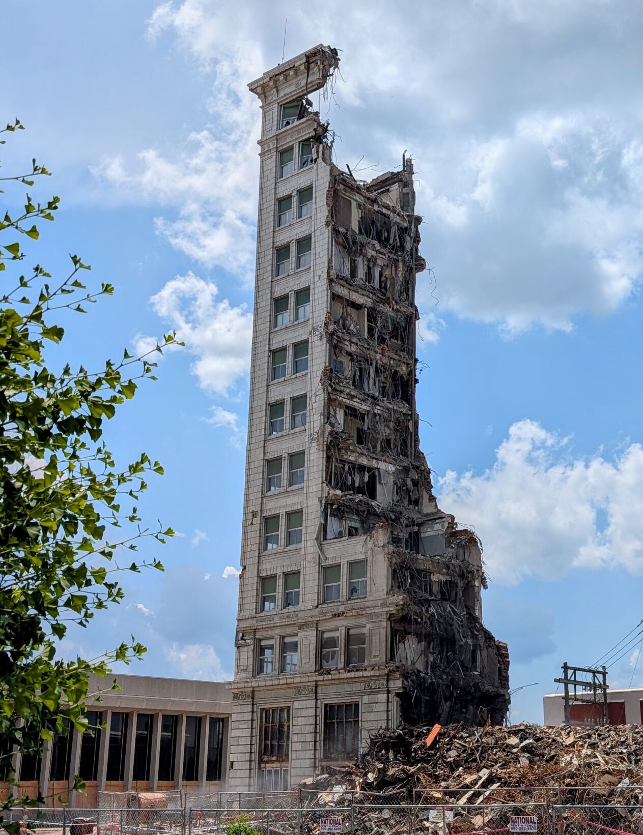 Bresee Tower demolition enters its final days | Local News | commercial ...