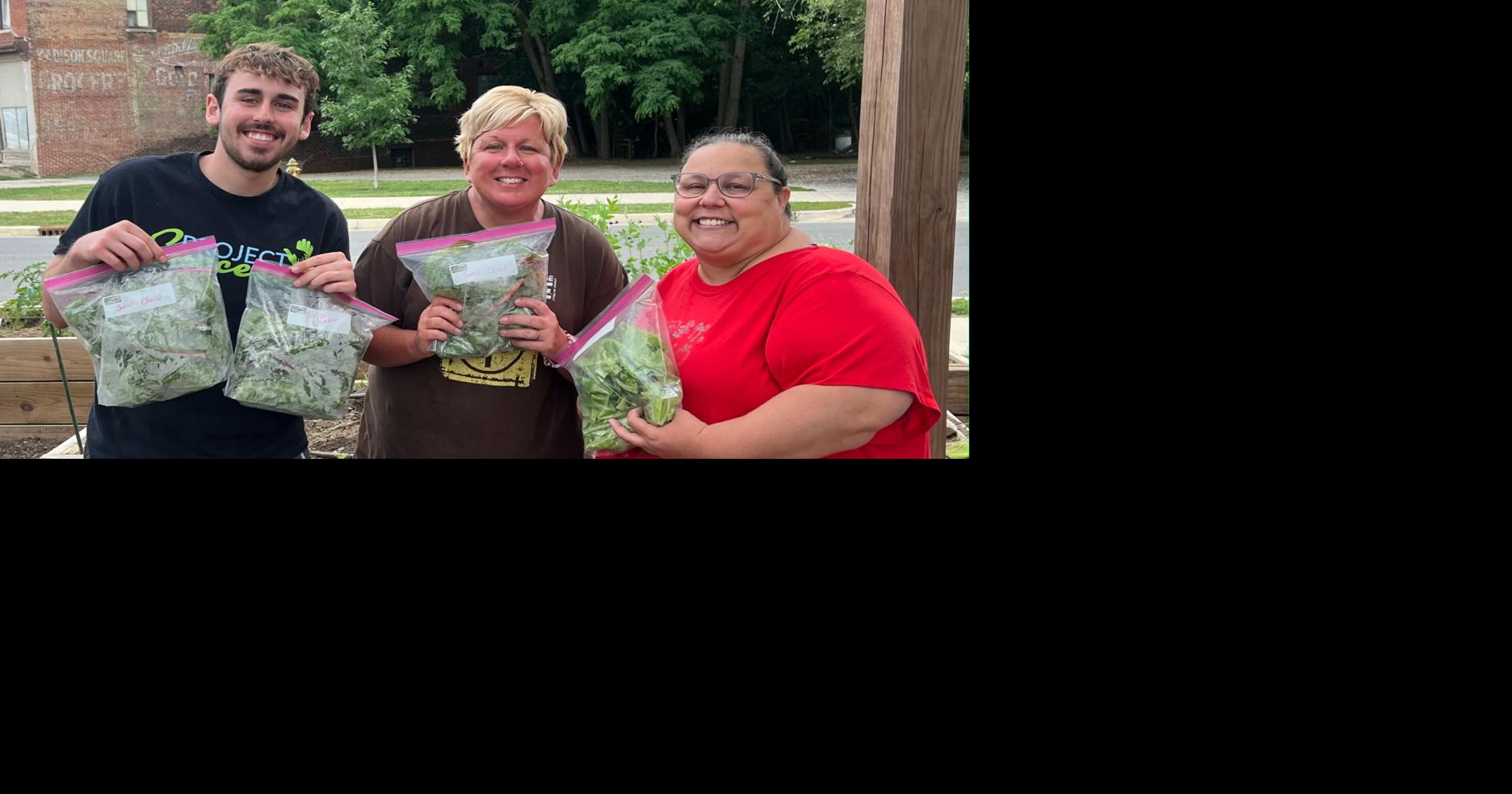 Students, volunteers combine to make a community garden a success ...