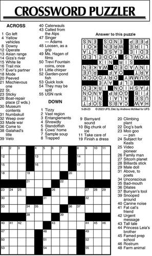 visionary comic crossword