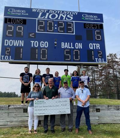 Clinton Savings Bank donation goes toward scoreboard | Business ...