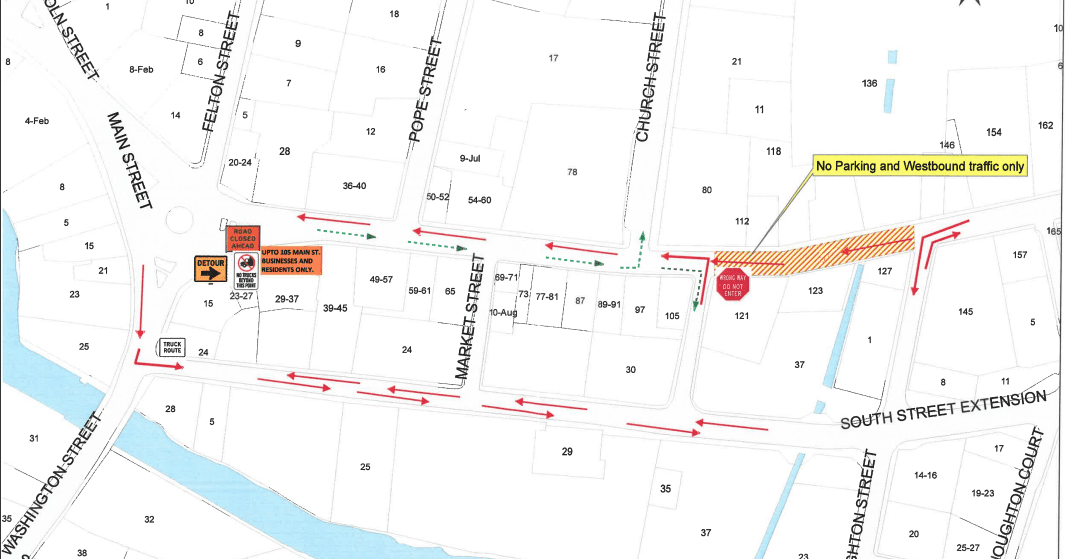 Paving begins on Main Street bridge project | Hudson ...