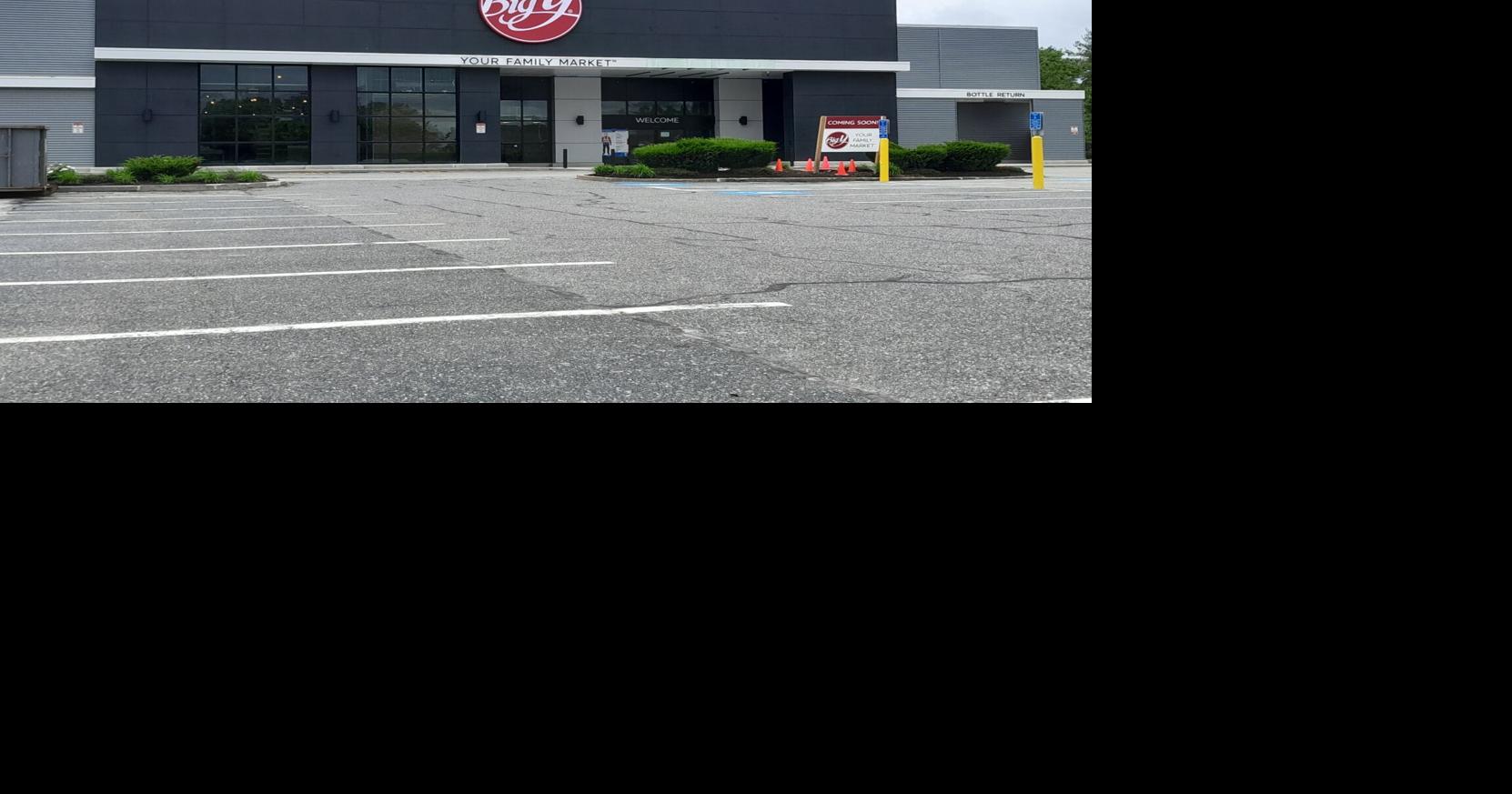 Almost ready! Big Y supermarket's sign is up, and opening is scheduled ...