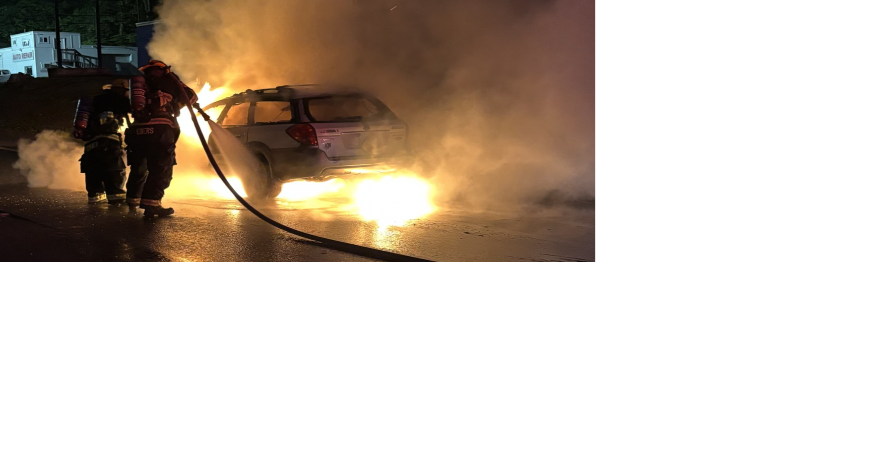 Shrewsbury FD tackles early-morning car fire on Route 9 | News ...