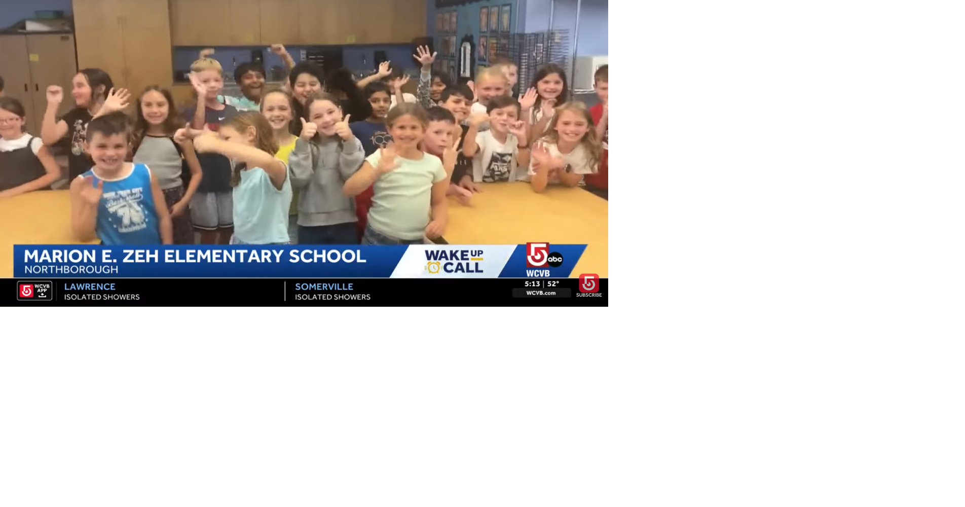 Zeh School featured in WCVB’s ‘Wake Up Call’ | Northborough ...