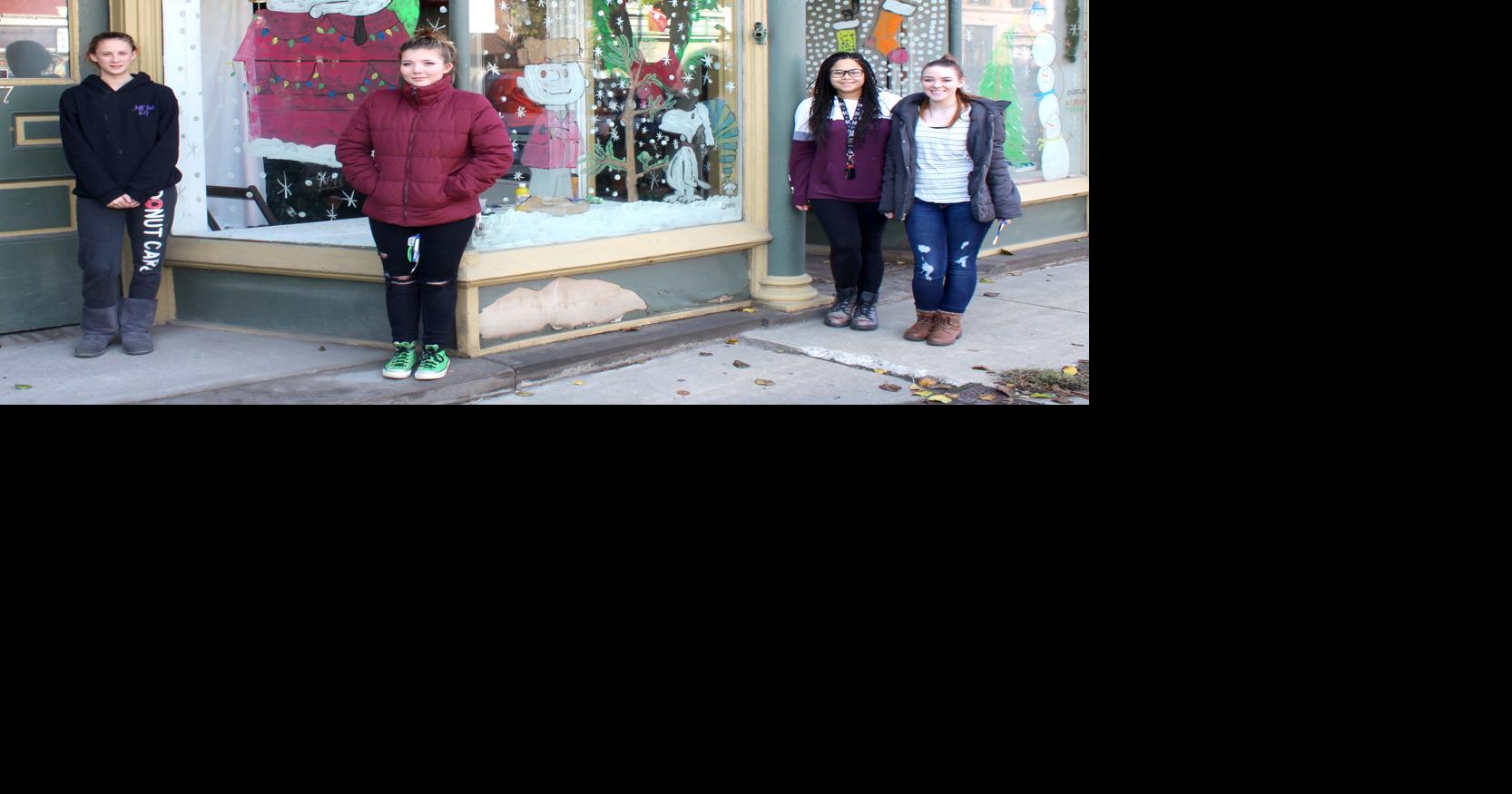 Jeff Tech Art Club paints storefront windows | Pennsylvania ...