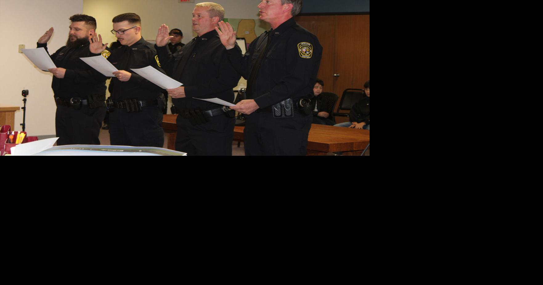 Four Reserve Officers Take Oaths to Serve in the Vinton Police ...