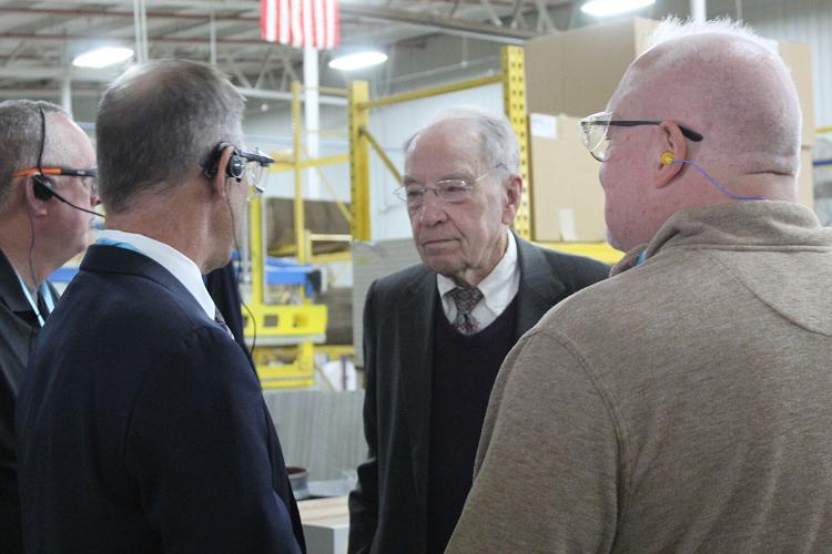 Grassley tours Bertch Cabinets Thursday: Talks of Social Security, DOE ...