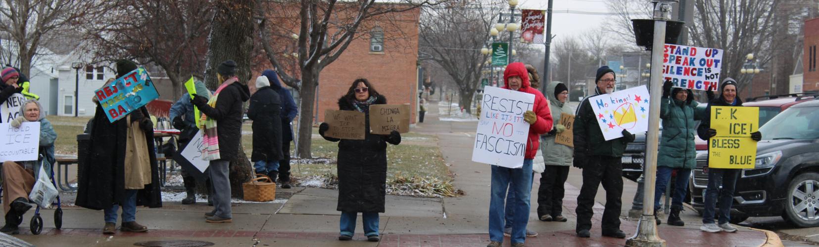 Local Protestors Speak Out in Vinton | | communitynewspapergroup.com