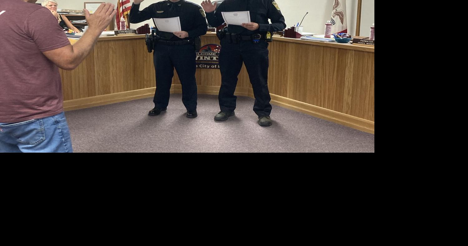 New VPD Officers Sworn-In at Vinton City Council Meeting | Content ...