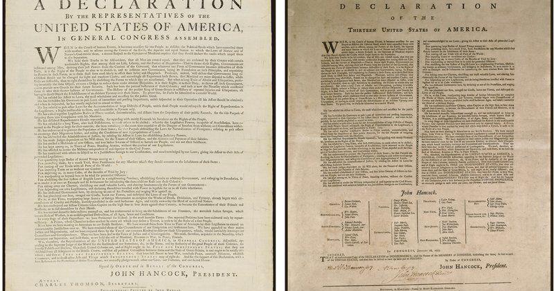 Schuyler Lake gallery features copy of second Declaration of ...