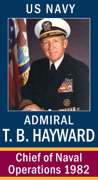 Avenue Of Heroes Banner Recipient ... Admiral Thomas B. Hayward ...
