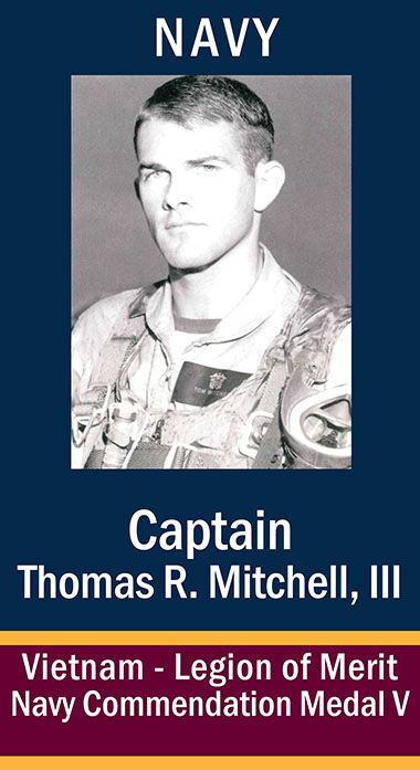 Coronado’s “Avenue Of The Heroes” ... Capt. Thomas R. Mitchell, III ...