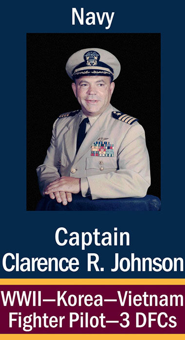 Coronado’s “Avenue Of The Heroes” ... Capt. Clarence R. ‘Johnny’ Johnson, USN | Coronado City ...